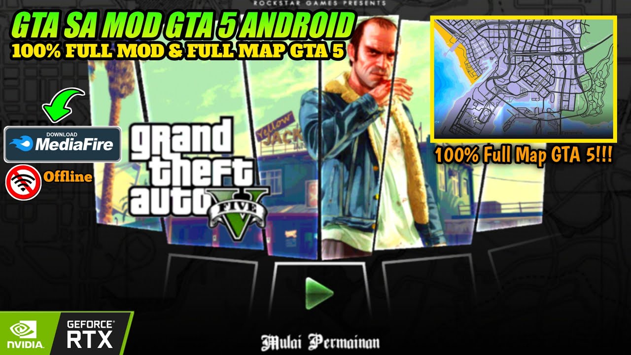 GTA SA Mod GTA 5 Android Graphic Ultra Hd Full Map GTA 5 Terbaru 2024 ...