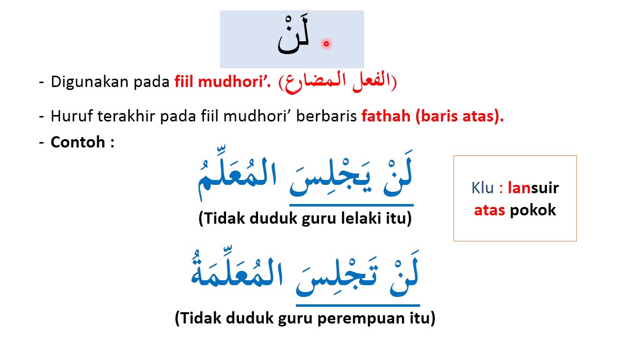 HURUF NAFI TAHUN 5 JAIS - YouTube