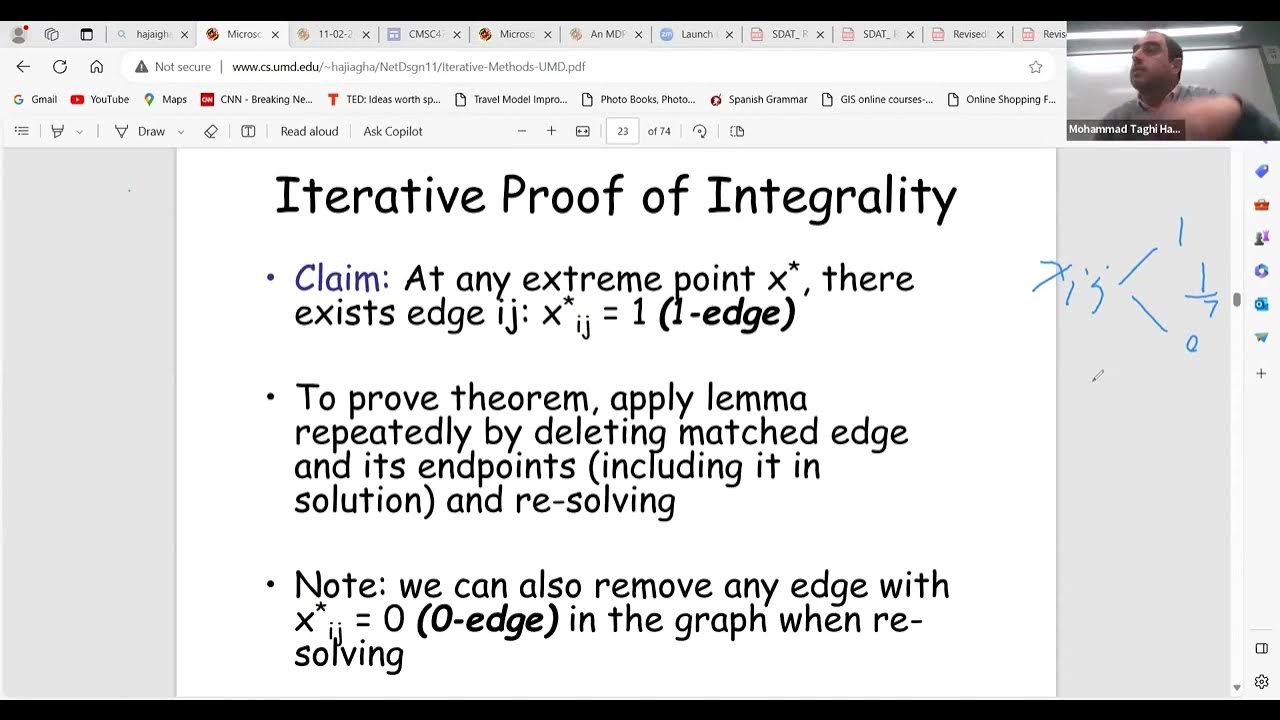 Lesson 23: Network Algorithms and Approximations by Mohammad Hajiaghayi: Iterative Rounding ...