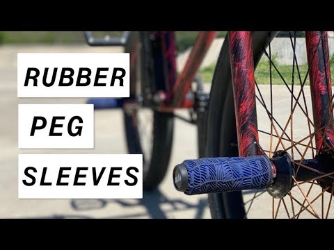 BMX GRIPS AS PEG SLEEVES! ( WILL IT RIDE? ) - YouTube