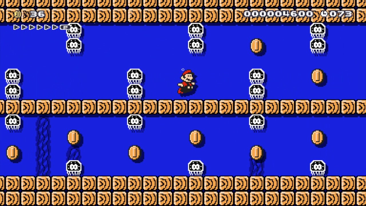 Super Mario Maker Levels: "Jelectro Rush" - YouTube
