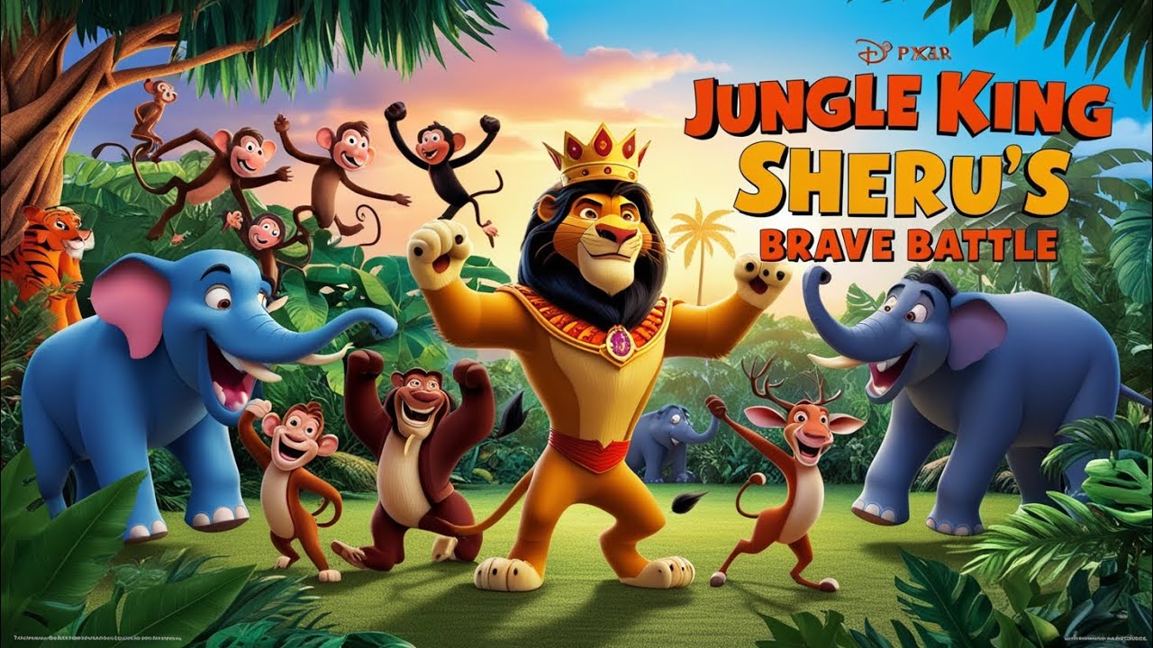 जंगल के राजा शेरू की बहादुरी की जंग | Jungle King Sheru's | Hindi ...