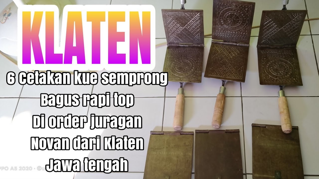 #klaten #corona KLATEN , Cetakan kue semprong eggroll bagus di order ...