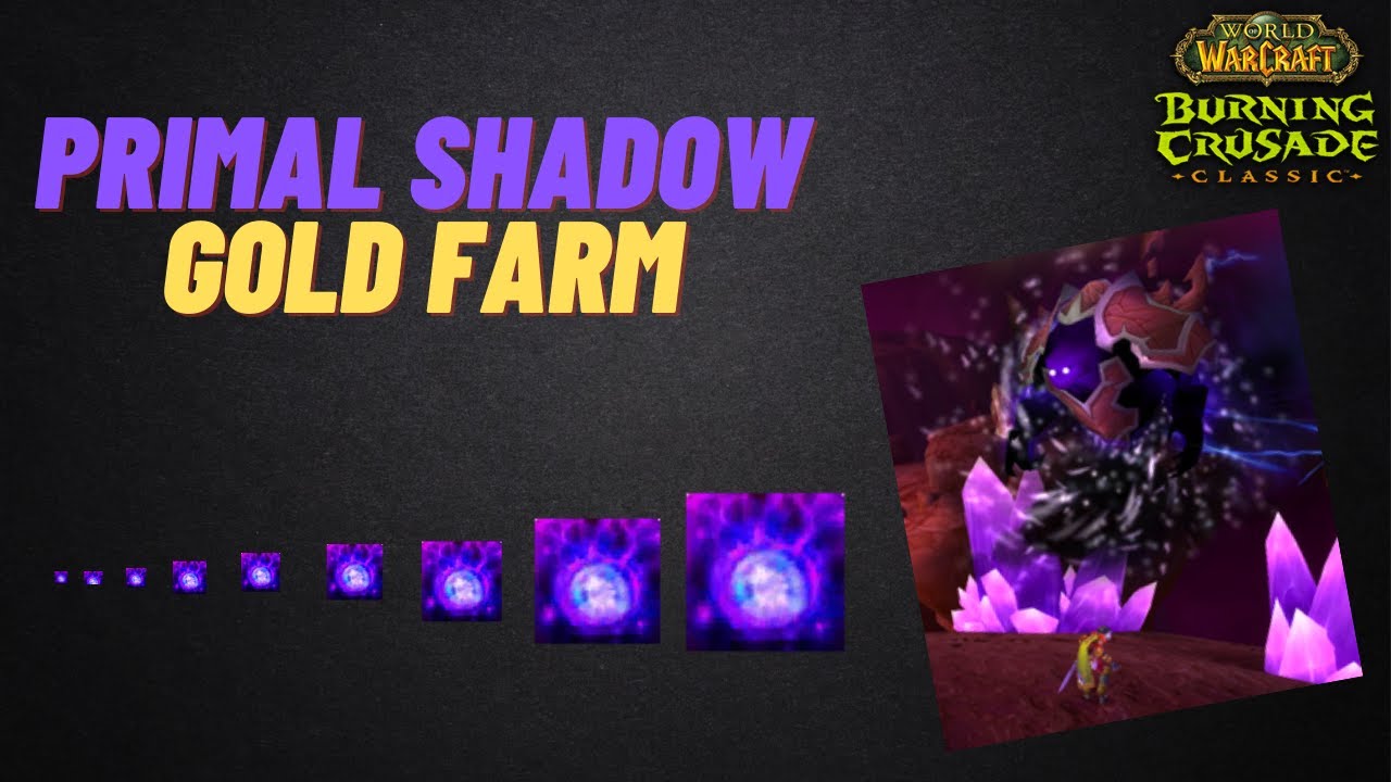 Wow TBC Primal Shadow Farming - Mote Of Shadow - YouTube