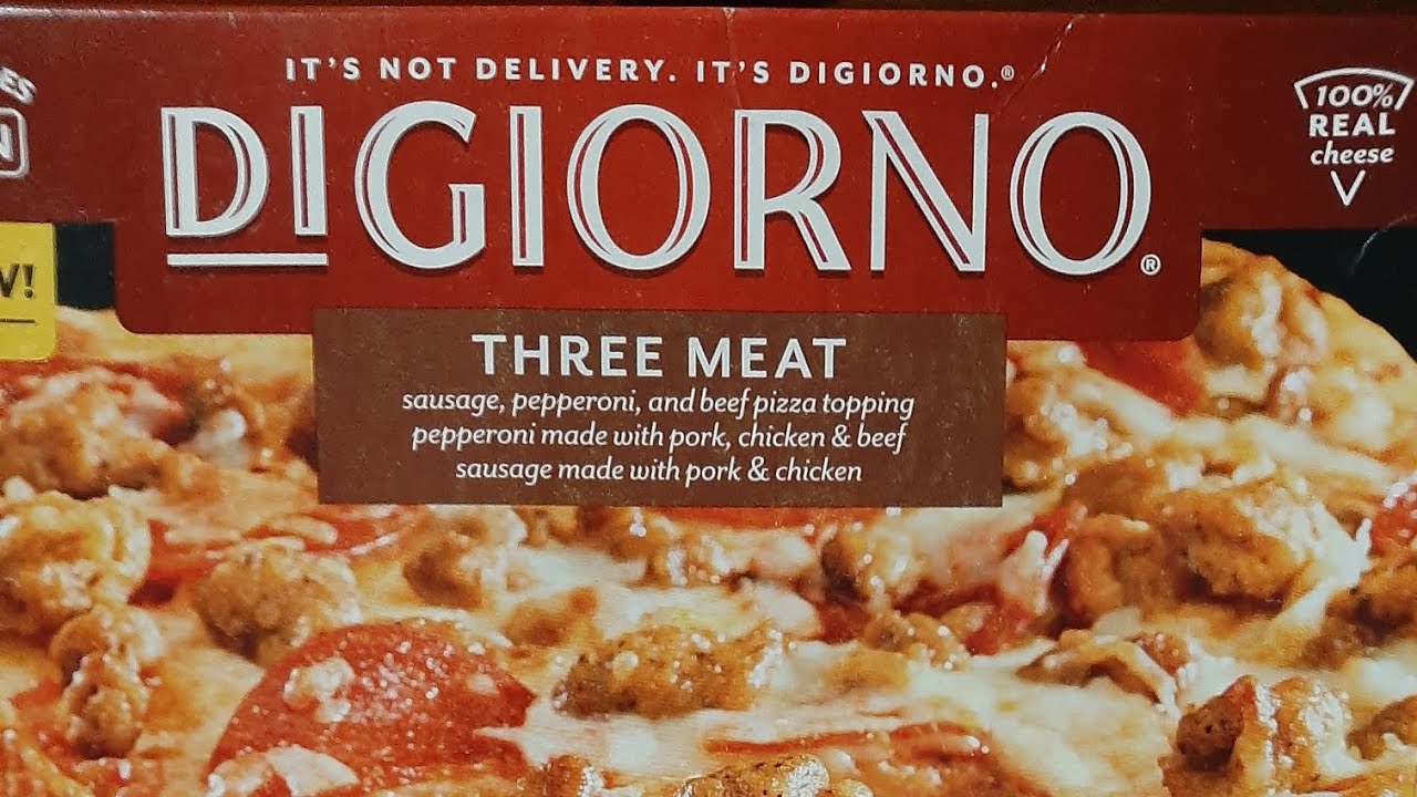 DiGiorno Three Meat Detroit Style Crust Pizza Review 🍕 - YouTube