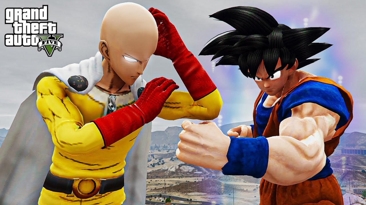 GTA 5 - Saitama VS Goku | Epic Death Battle! - YouTube