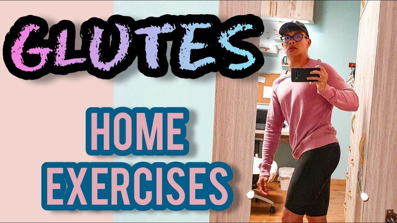 GLUTES HOME WORKOUT & EXERCISES | No equipment - YouTube