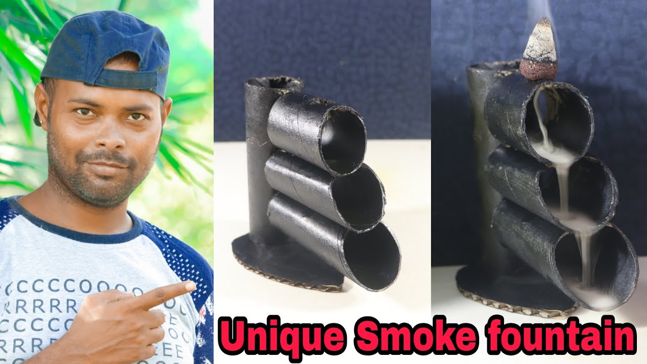 Making Unique Smoke Fountain from Cardboard. Showpiece for home ...
