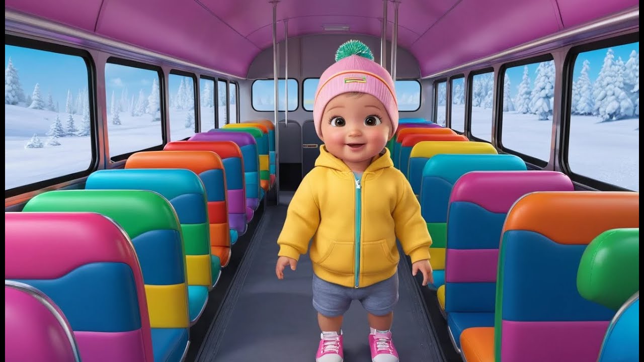 Rainbow Bus Ride 🌈🚌 | Fun Color & Ride Song for Toddlers & Preschoolers ...