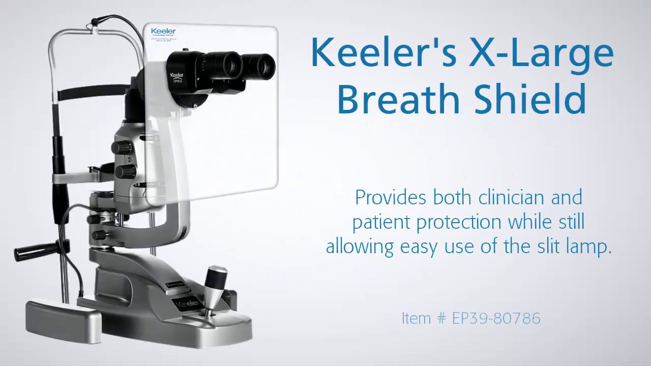 Keeler X-Large Slit Lamp Breath Shield - YouTube