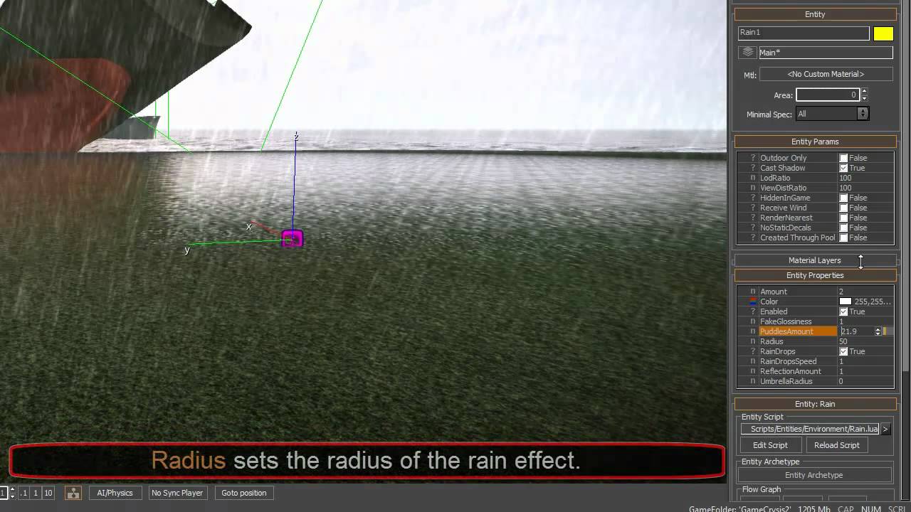 CryEngine3 Tutorial 21-Create a Rain - YouTube