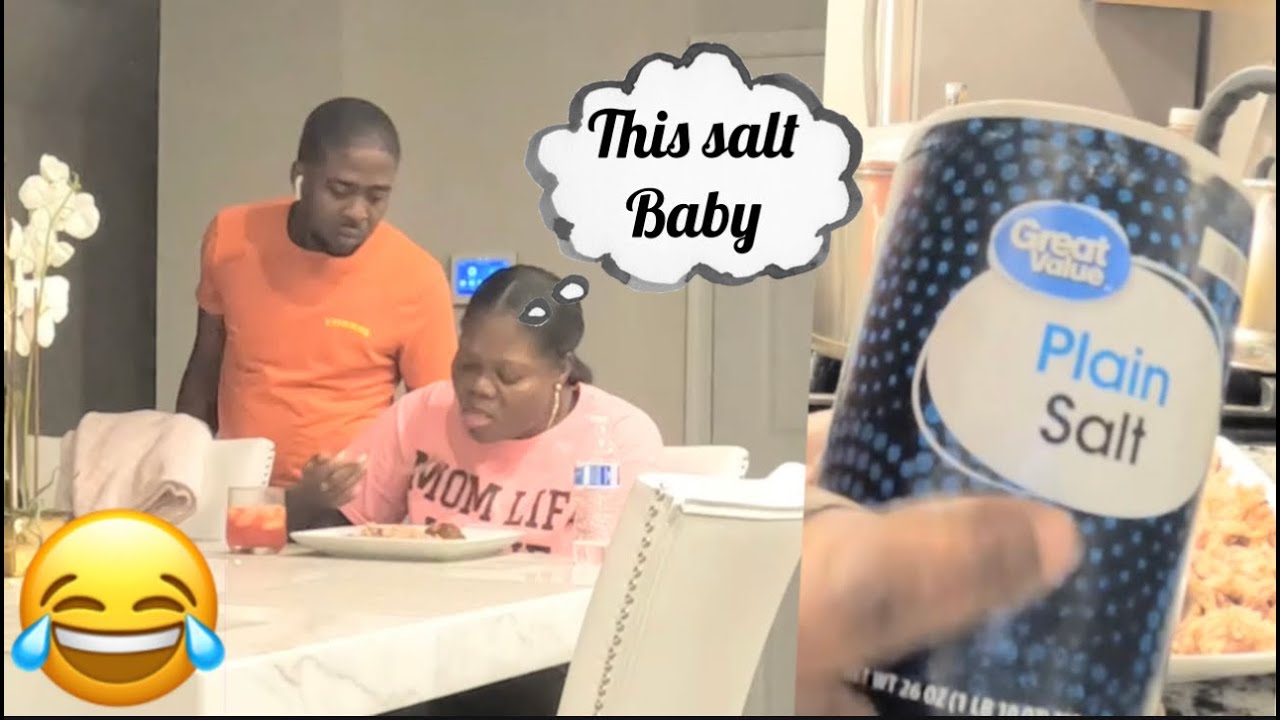 SALT MY WIFE FOOD TO GET HER REACTION **epic prank** - YouTube
