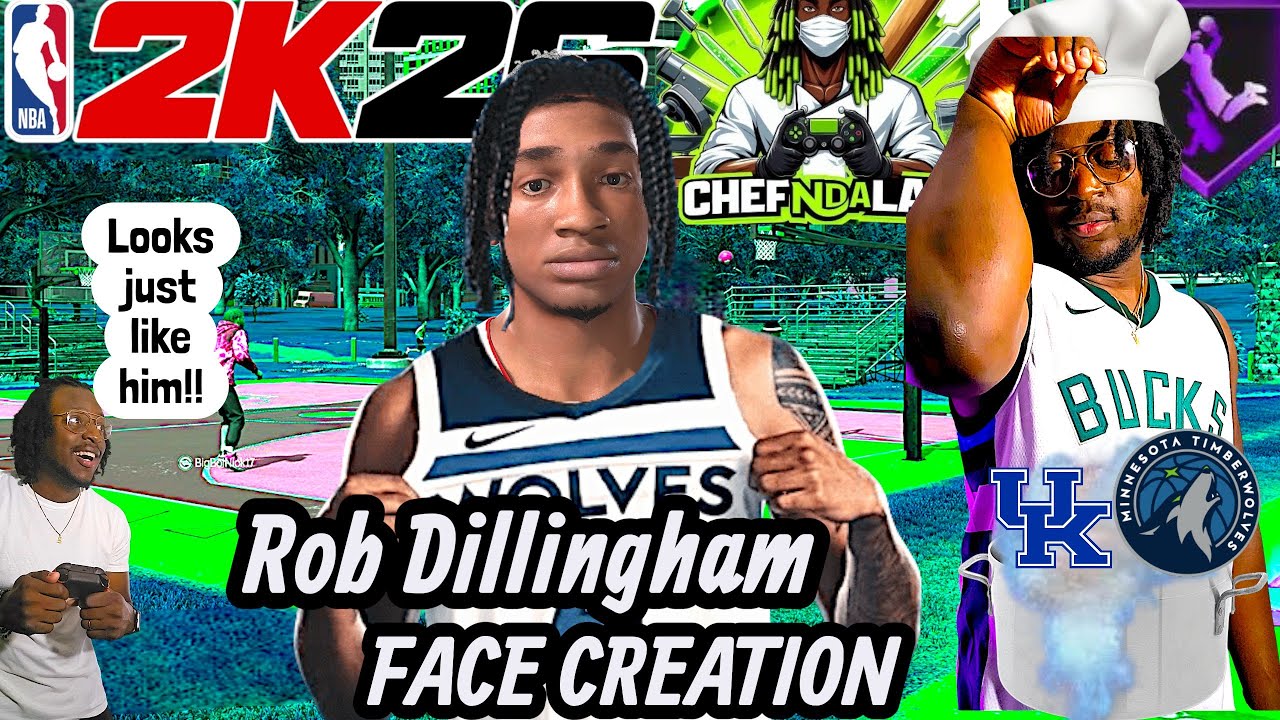 The Realest Rob Dillingham NBA 2k26 Face Creation (Chef's Edition) 💪🏾🔥🔥 ...