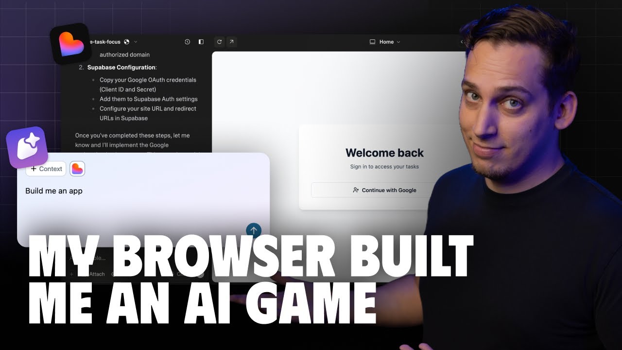 I used an AI browser to build a game inside Lovable 2.0 - YouTube