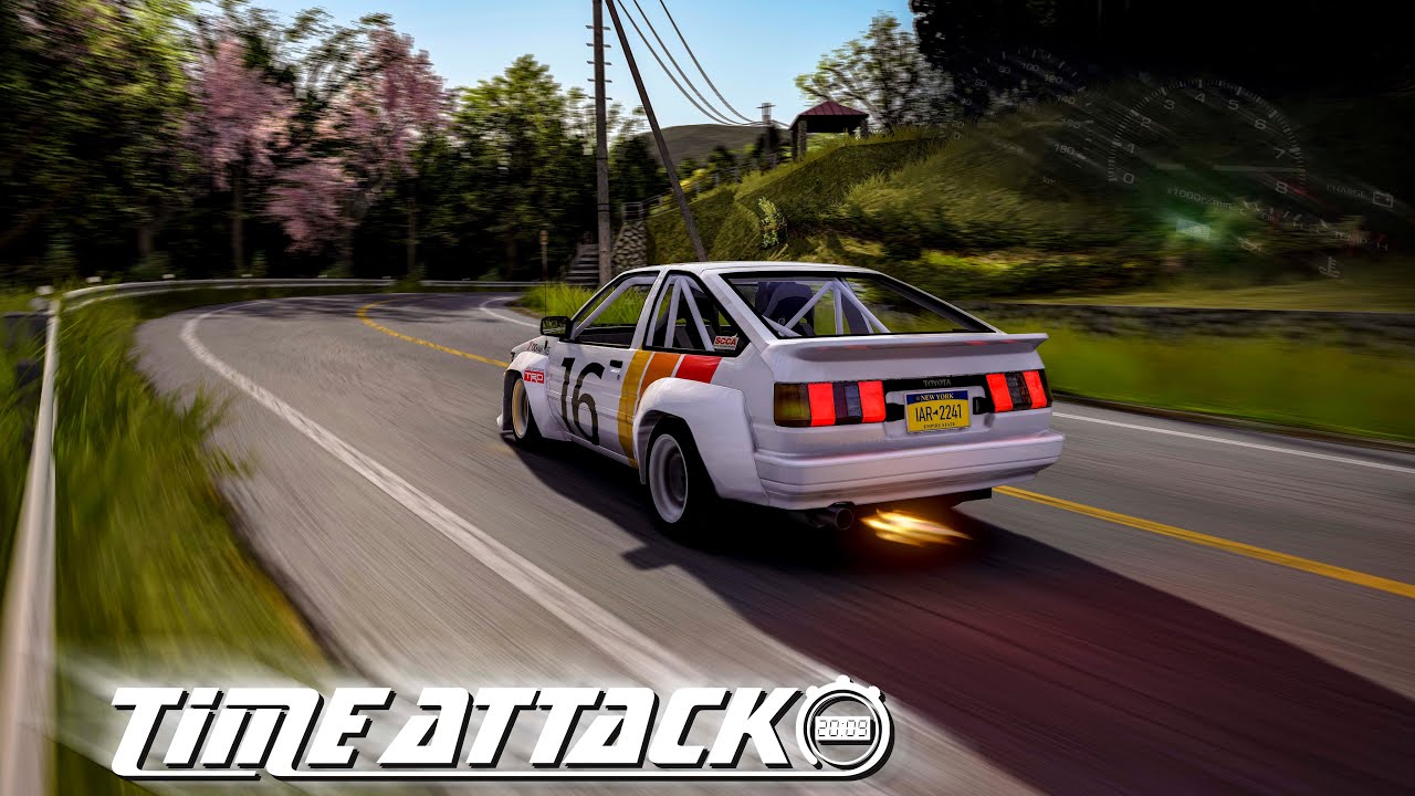 AE86 Time attack run @ Sadamine Touge Uphill - YouTube