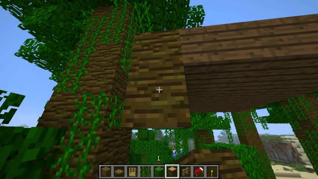Minecraft: Forest Tribe Houses Tutorial - YouTube