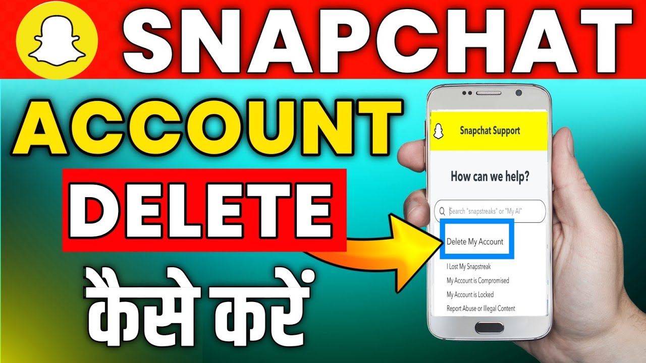 Snapchat id Delete Permanently kaise karen | How To Delete Snapchat ...