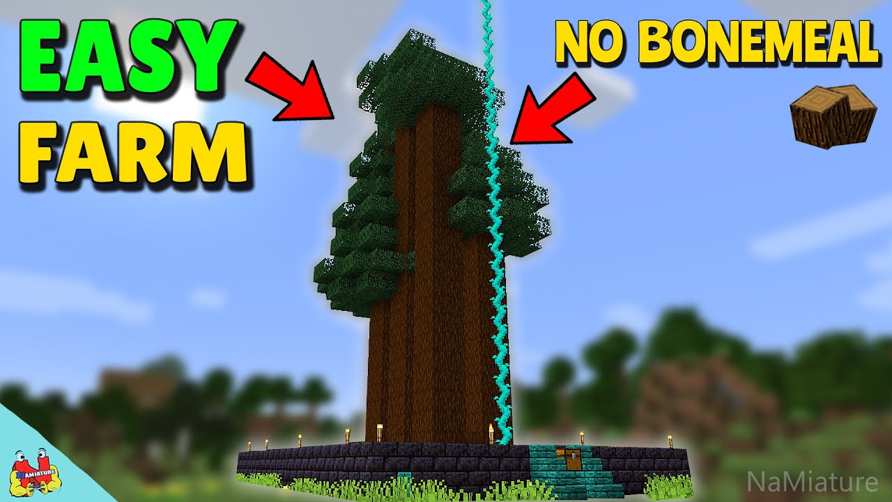 Beginner Wood Farm For Early Game Minecraft Easy Tree Farm Tutorial YouTube beginner-wood-farm-for-early-game-minecraft-easy-tree-farm-tutorial-youtube