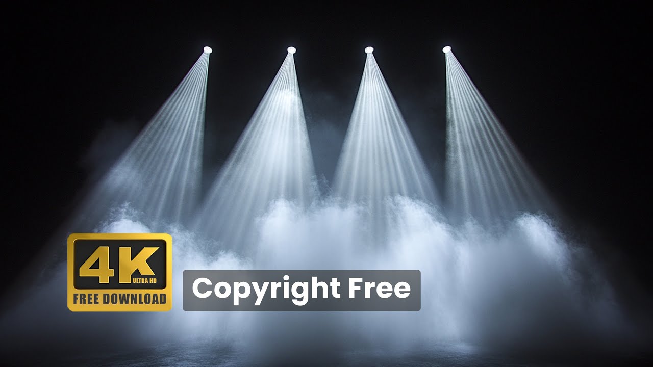 Copyright Free 4K Dramatic Stage Lighting with Fog Effects | Cinematic ...
