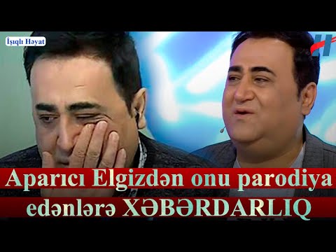 Aparıcı Elgizdən onu parodiya edənlərə XƏBƏRDARLIQ