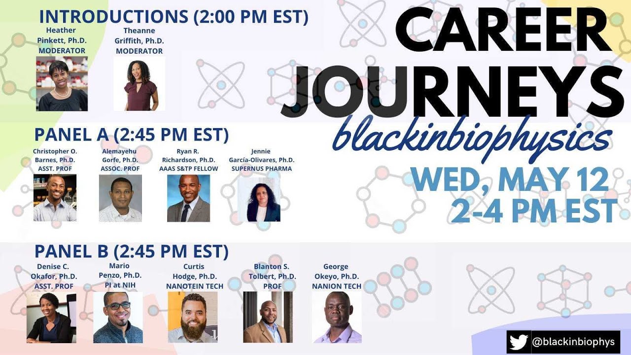 #BIBPSCareers Panel A - 2021 Black In Biophysics Week - YouTube