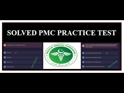 Solved PMC practice test || nmdcat 2021 - YouTube