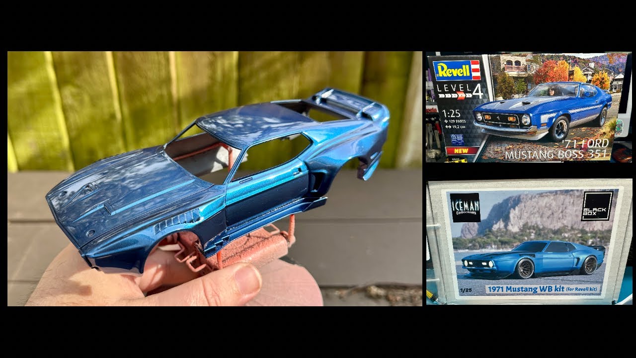 Part 2 - Revell 1/25 '71 Ford Mustang Boss 351/Iceman Collection ...