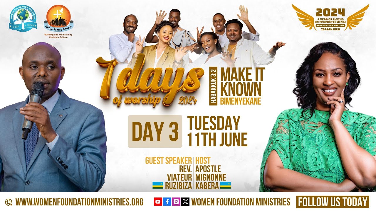 7 Days of Worship 2024 (Day 3) '' Make it Known.Habakkuk 3:2" - Rev ...