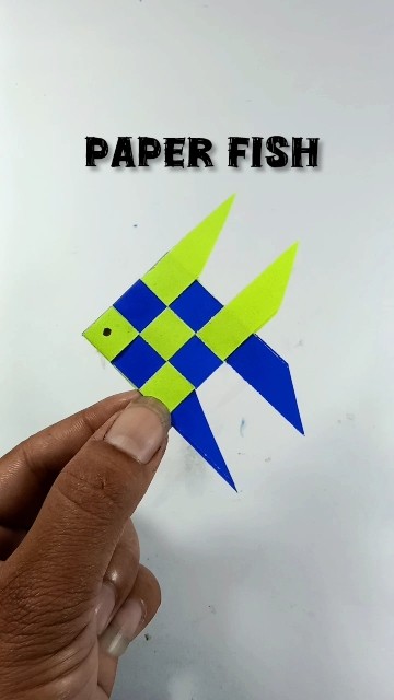 I Made FISH SHAPED easy 😱🐟 🐟 paper craft #shorts - YouTube