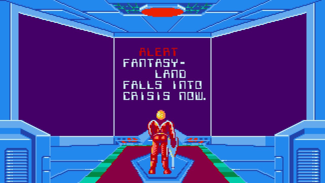 Welcome to the fantasy zone Space Harrier, get ready! You're doing ...