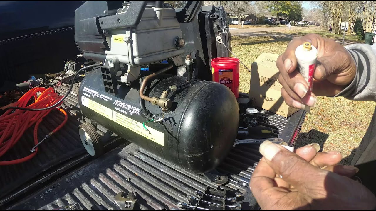 Small air compressor repair - YouTube