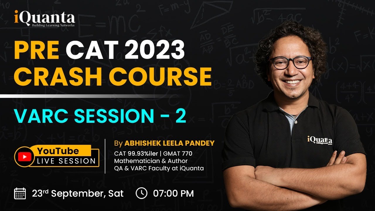 Pre CAT Crash Course 2023 - Verbal Ability & Reading Comprehension ...
