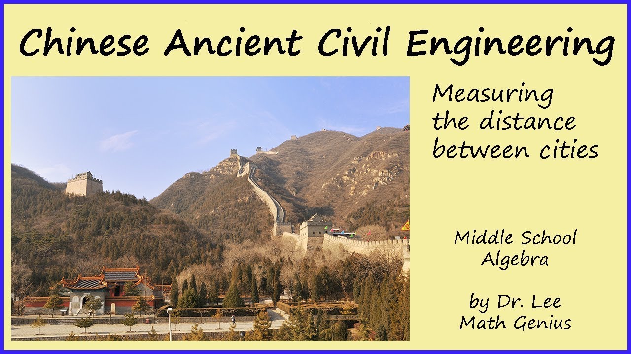 The Ancient Civil Engineering in China. Measuring distance between ...