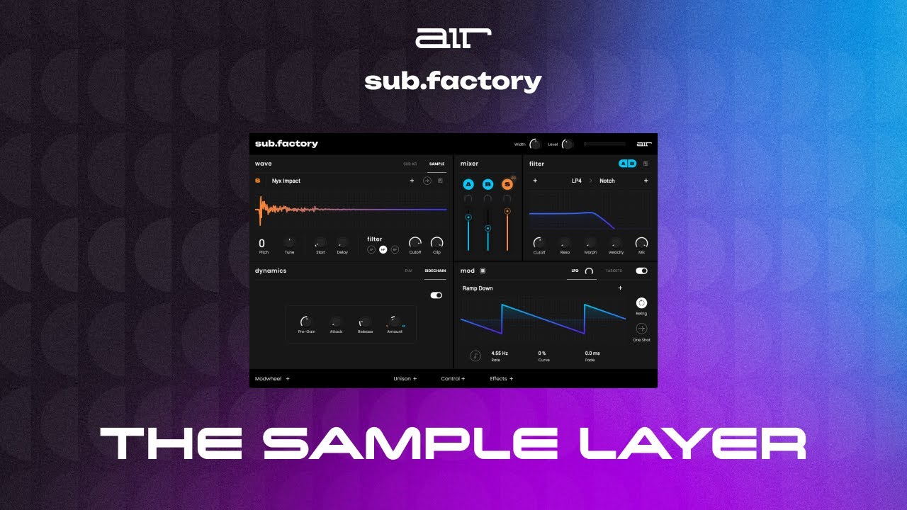 AIR Sub Factory - (Overview 2 of 5) : The Sample Layer - YouTube