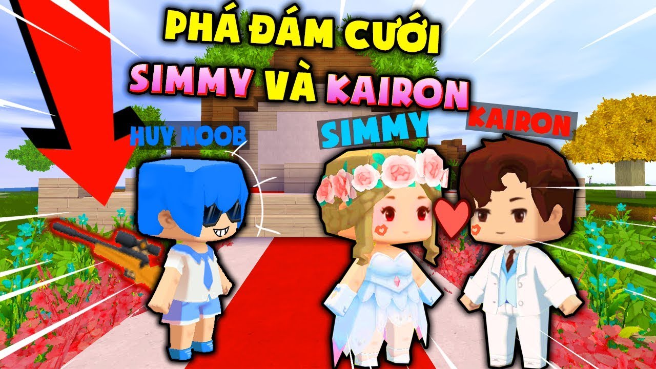 Mini World: Block Art TẬP 10 * PHÁ ĐÁM CƯỚI KAIRON VÀ MÈO SIMMY * HUY ...