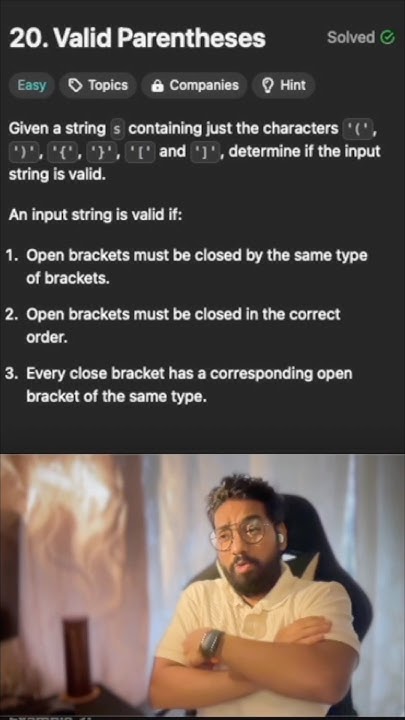 Can you find matching parentheses? () {} [] | #Leetcode 20 Valid ...