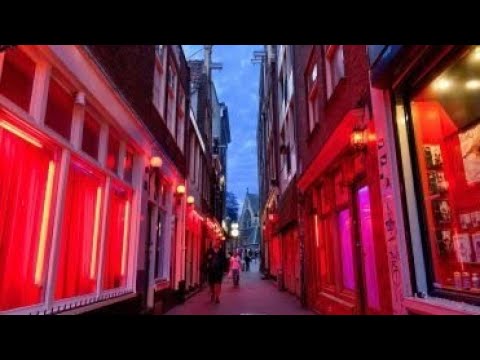 Amsterdam ,Netherlands The RED Light Windows District - Night life Tour ...