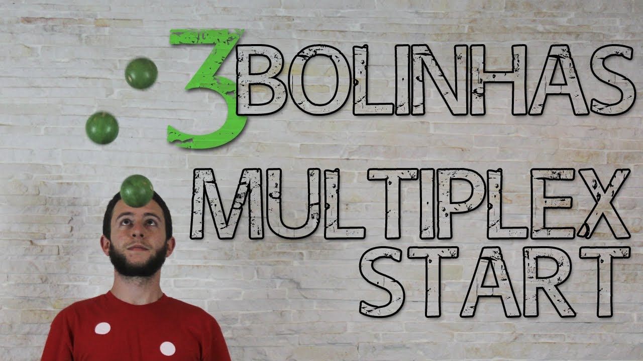 3 bolinhas - Multiplex start - Aprenda Malabares (Juggling tutorial: 3 balls multiplex start ...