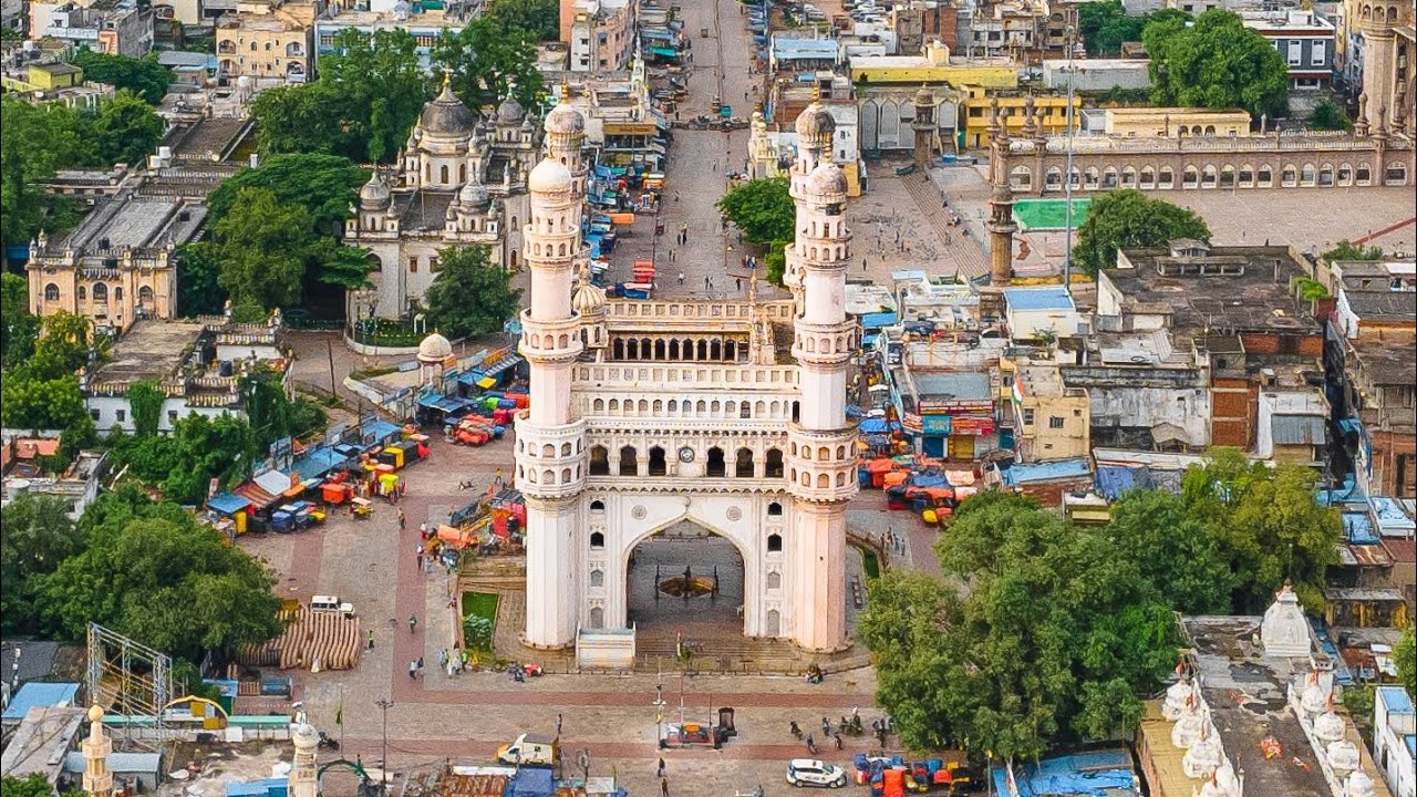 Charminar The Symbol Of Hyderabad || Charminar Aerial View || Must ...