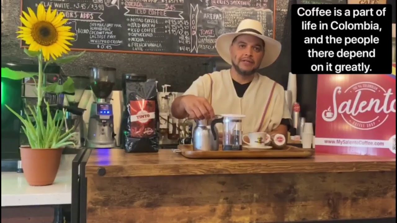 Colombian Tinto Coffee Demo from Salento - YouTube