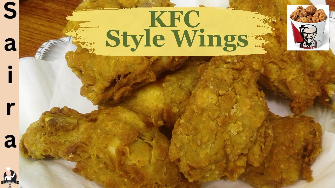 Crispy Chicken Wings Recipe | How to Make KFC Style Wings at Home ...