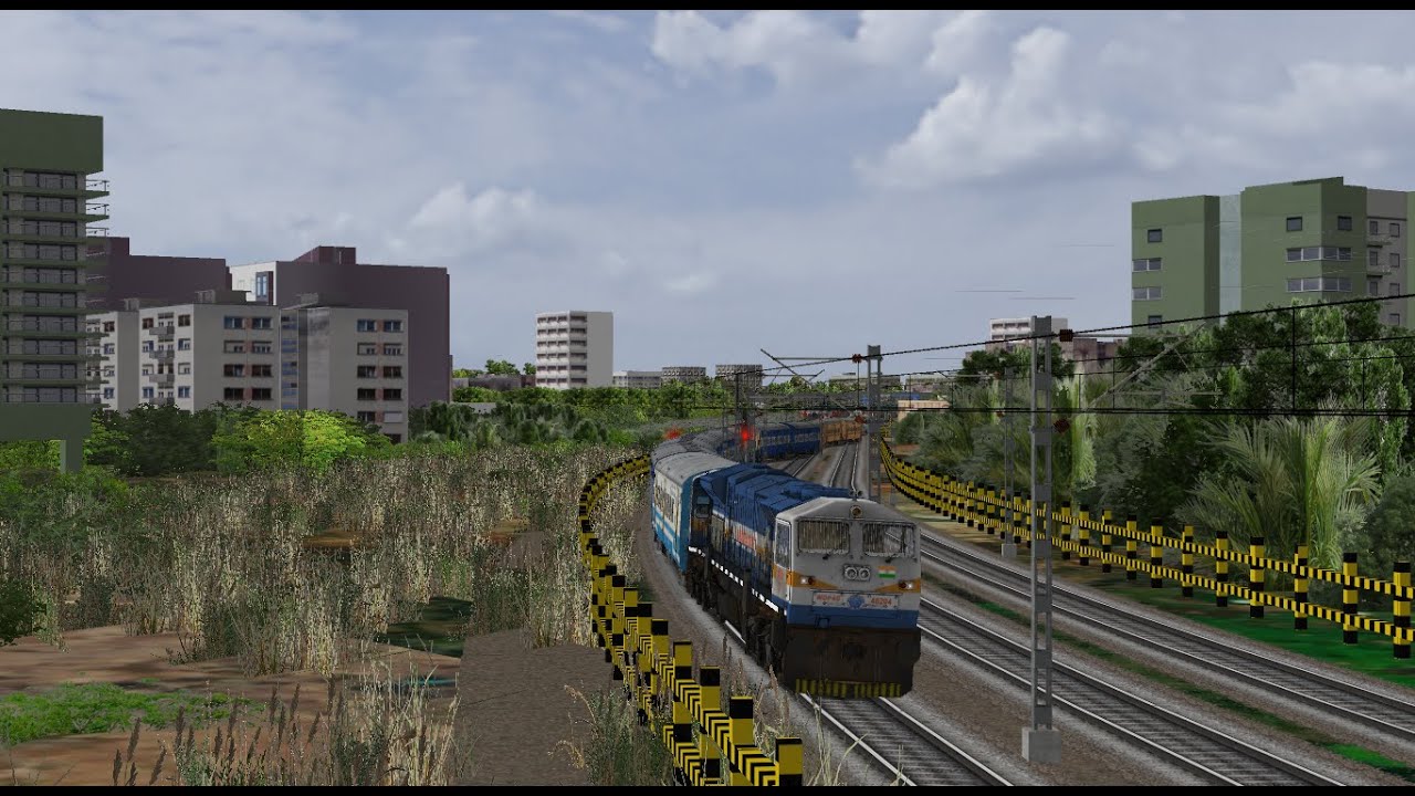 17641 Kacheguda Narkher Intercity Express TSDR IR MSTS Train Simulator ...
