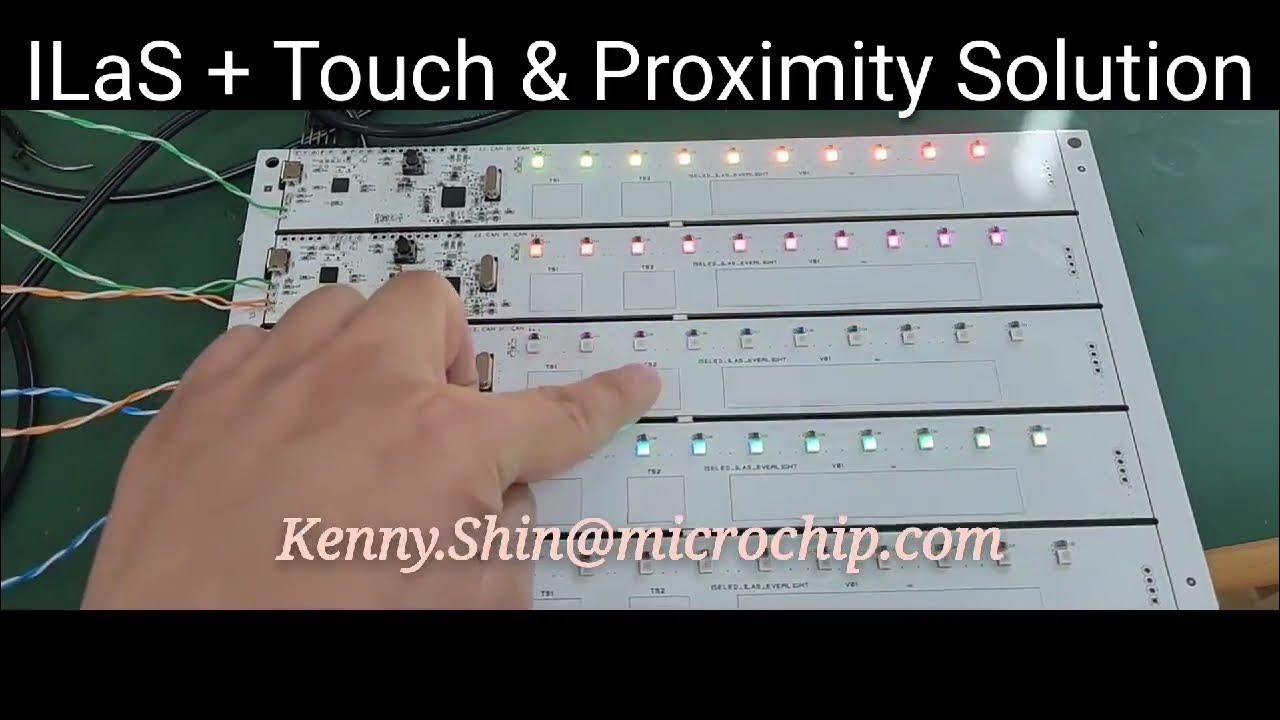Microchip ILaS Touch Demo ISELED - YouTube