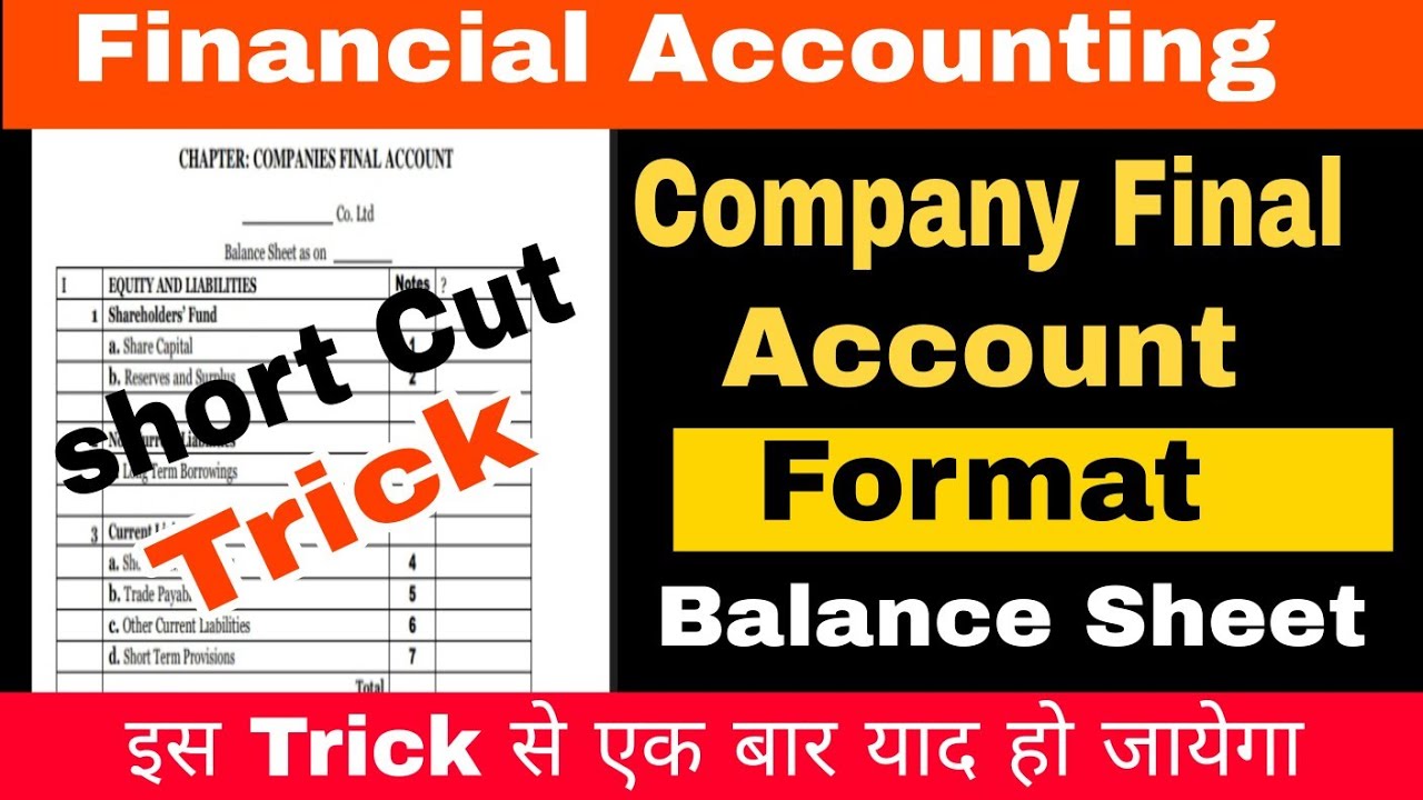 Company Final Format With Learning Short Cut Trick || Atul Sir ...