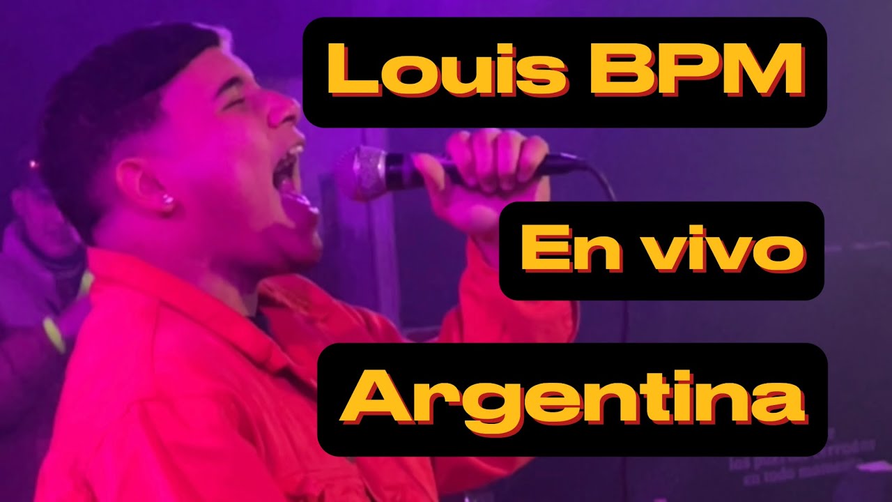 Louis BPM (en vivo) tras camara buenos aires 2023 - YouTube