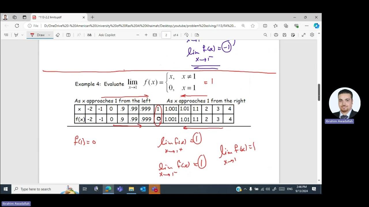 Limits Calculus 1-lecture 1 - YouTube