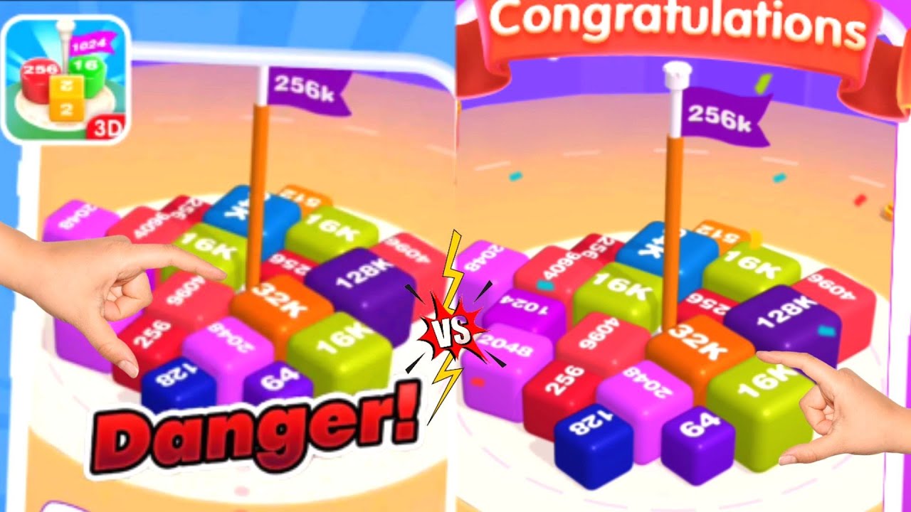 2048 Golf - Merge to Win unlock (16,32,....2048. ) 2048 block 3d video ...