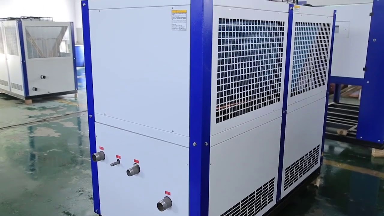 20hp 15Ton Air water chiller cooling system for plastic extruding, PVC ...
