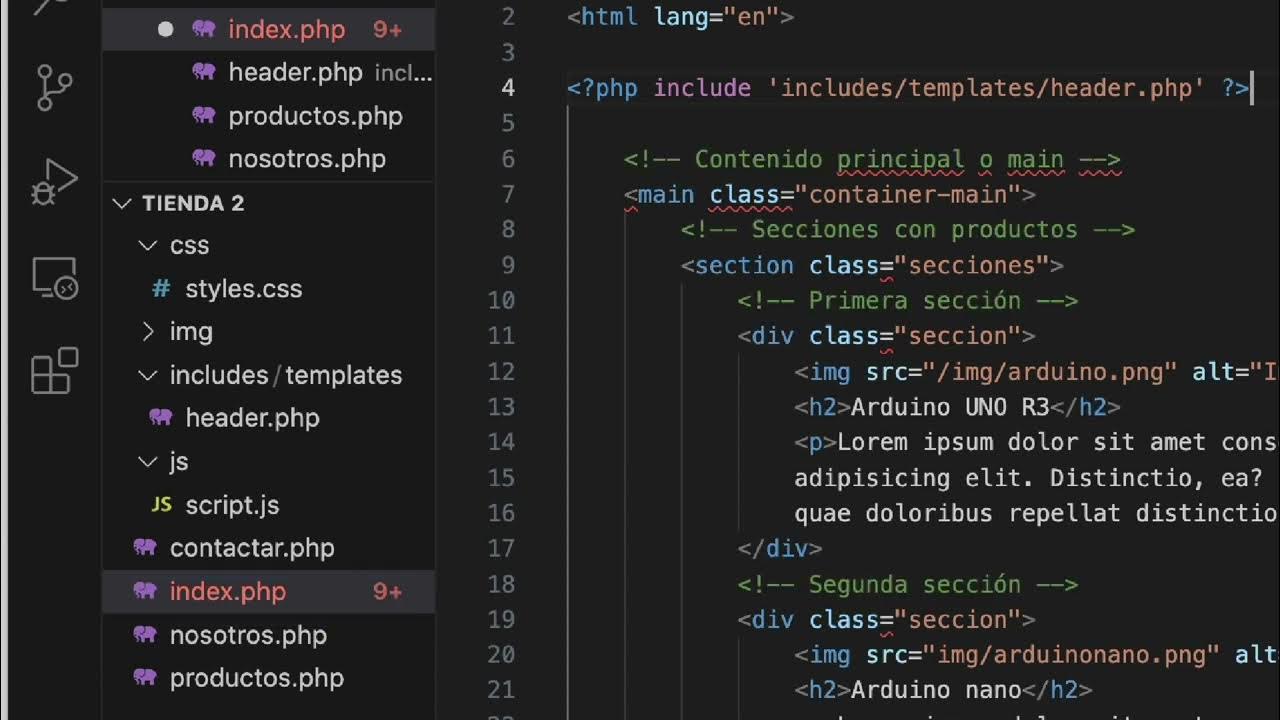 02. Introducción a PHP. Incluir PHP en html: include - YouTube