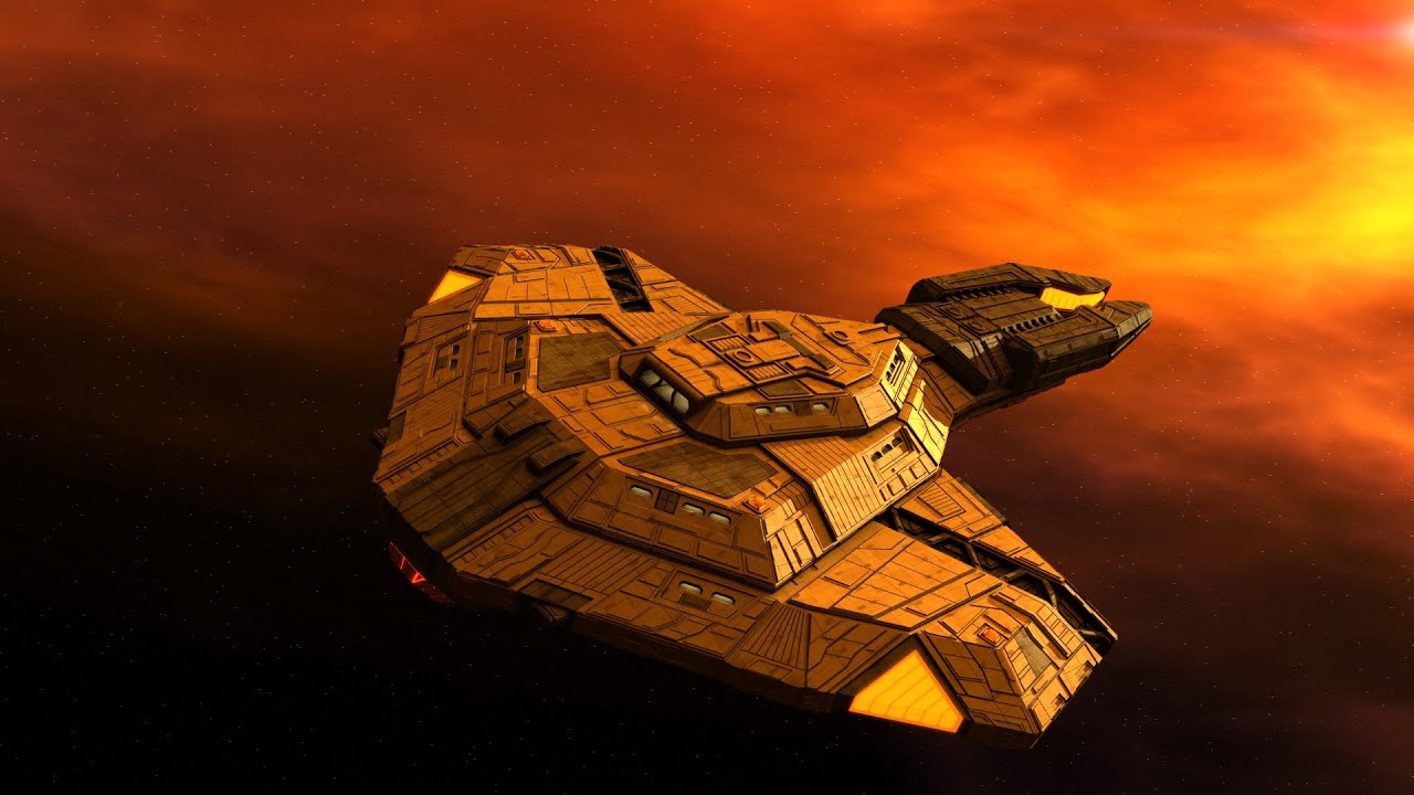 Cardassian Attack Ship Flyby - YouTube